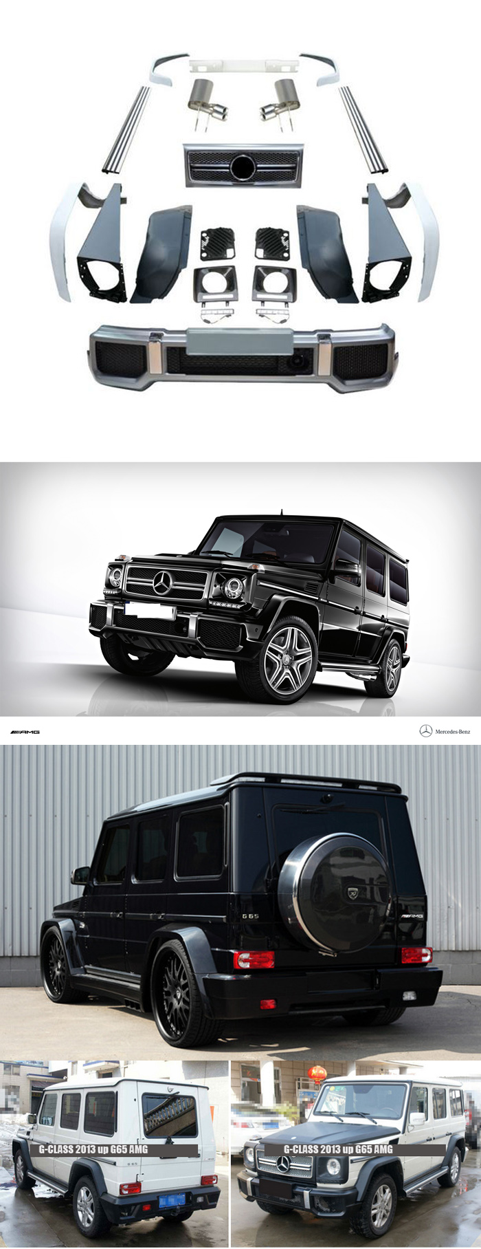 MẪU BODY KIT MERCEDES G65 | Độ xe ô tô tại Dino-Tuning
