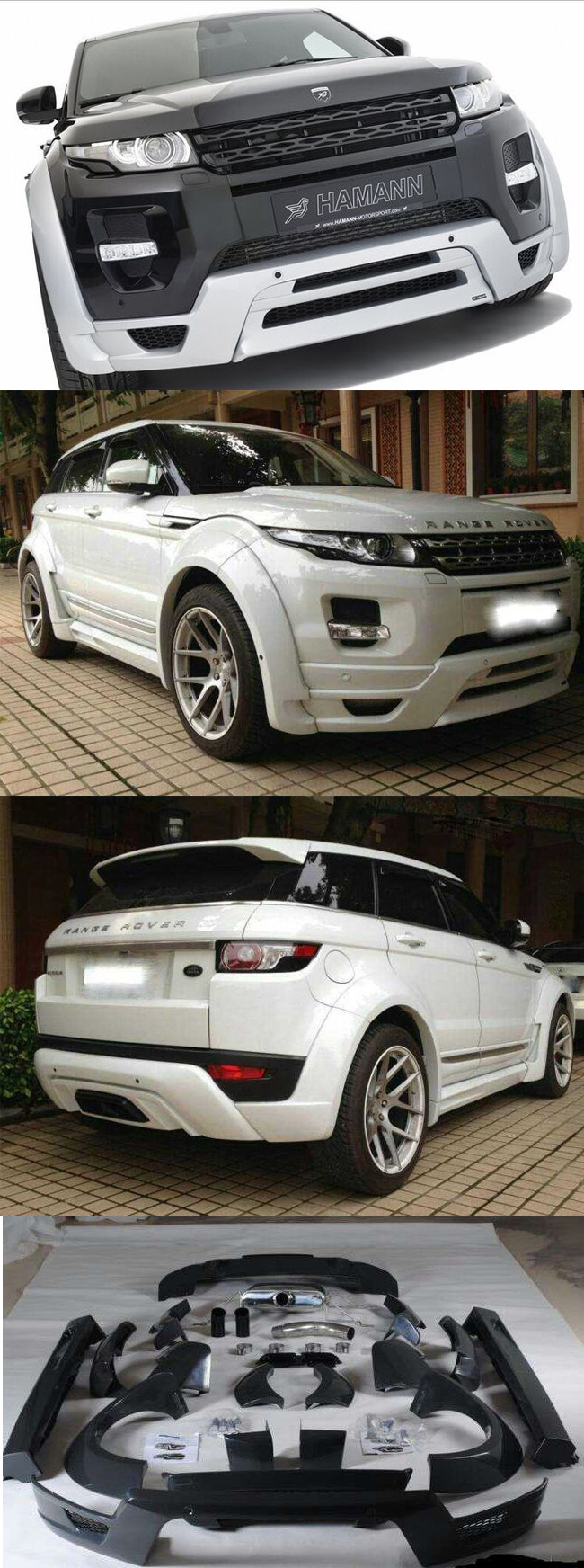 MẪU BODY LIP RANGE ROVER EVOQUE MẪU HAMANN | Độ xe ô tô tại Dino-Tuning